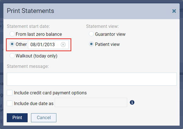 Generating a Patient Statement of Account | Dentrix Ascend