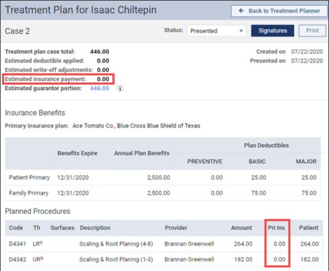 Troubleshooting when a Treatment Plan Doesn’t Show the Insurance ...