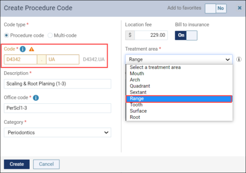 Handling a Carrier Request for A Range of Teeth as the Treatment Area ...