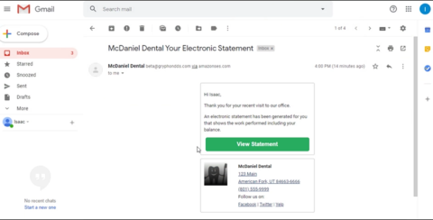 Sending Electronic Billing Statements for Free | Dentrix Ascend